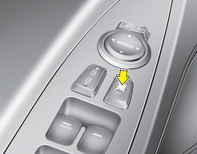 Hyundai Sonata: Power window lock button - Auto up/down window ...